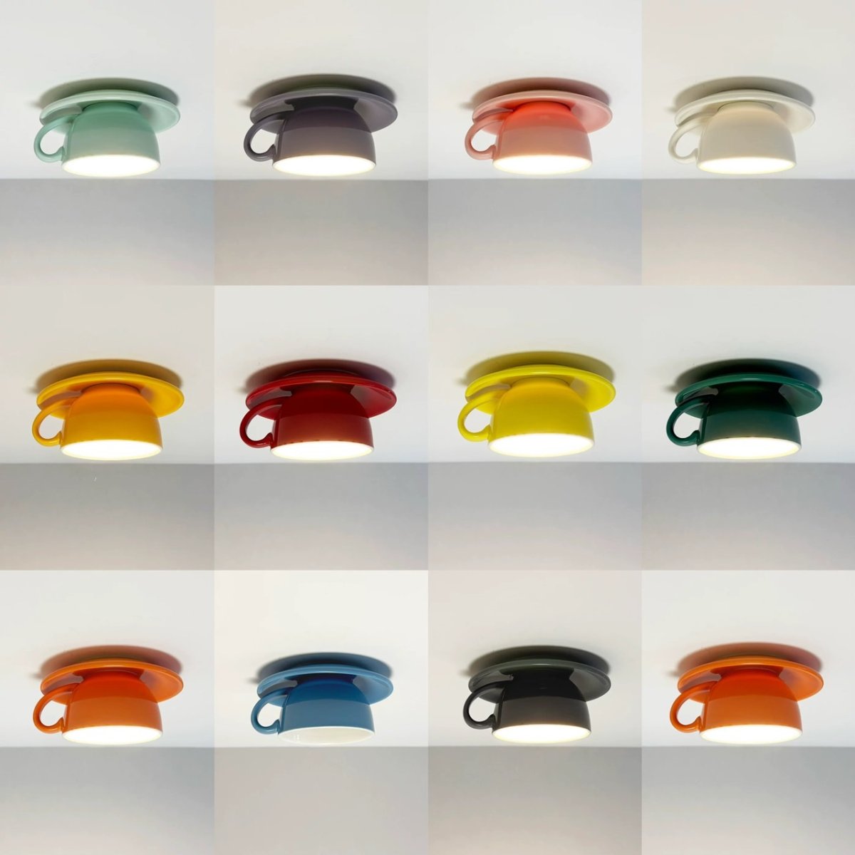 LED Ceiling Light – Minimal Pastel Coffee Cup Design Add a soft, sweet ...