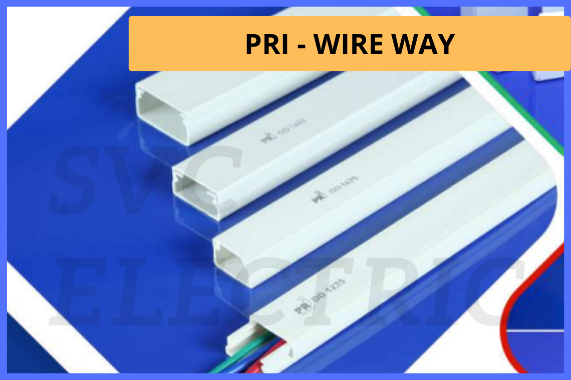 รางเก็บสายไฟ PVC Duct & Wire Way จาก PRI