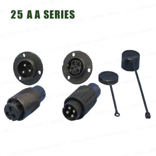 2 5 A A SERIES,CIRCULAR MILITARY CONNECTORS,Multipole connector - ubg