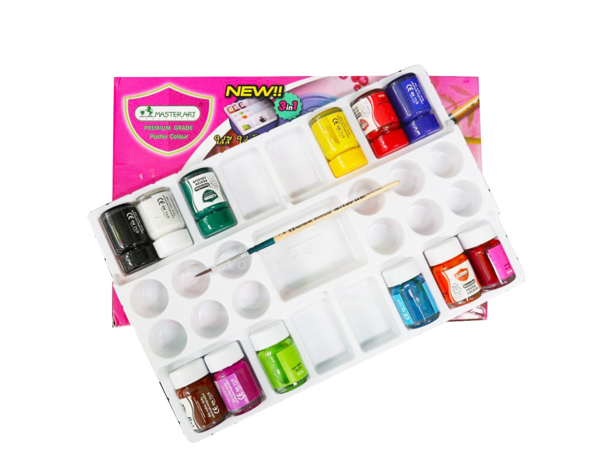 Master art premium grade poster color new 3 in 1 - suphanbookstationery