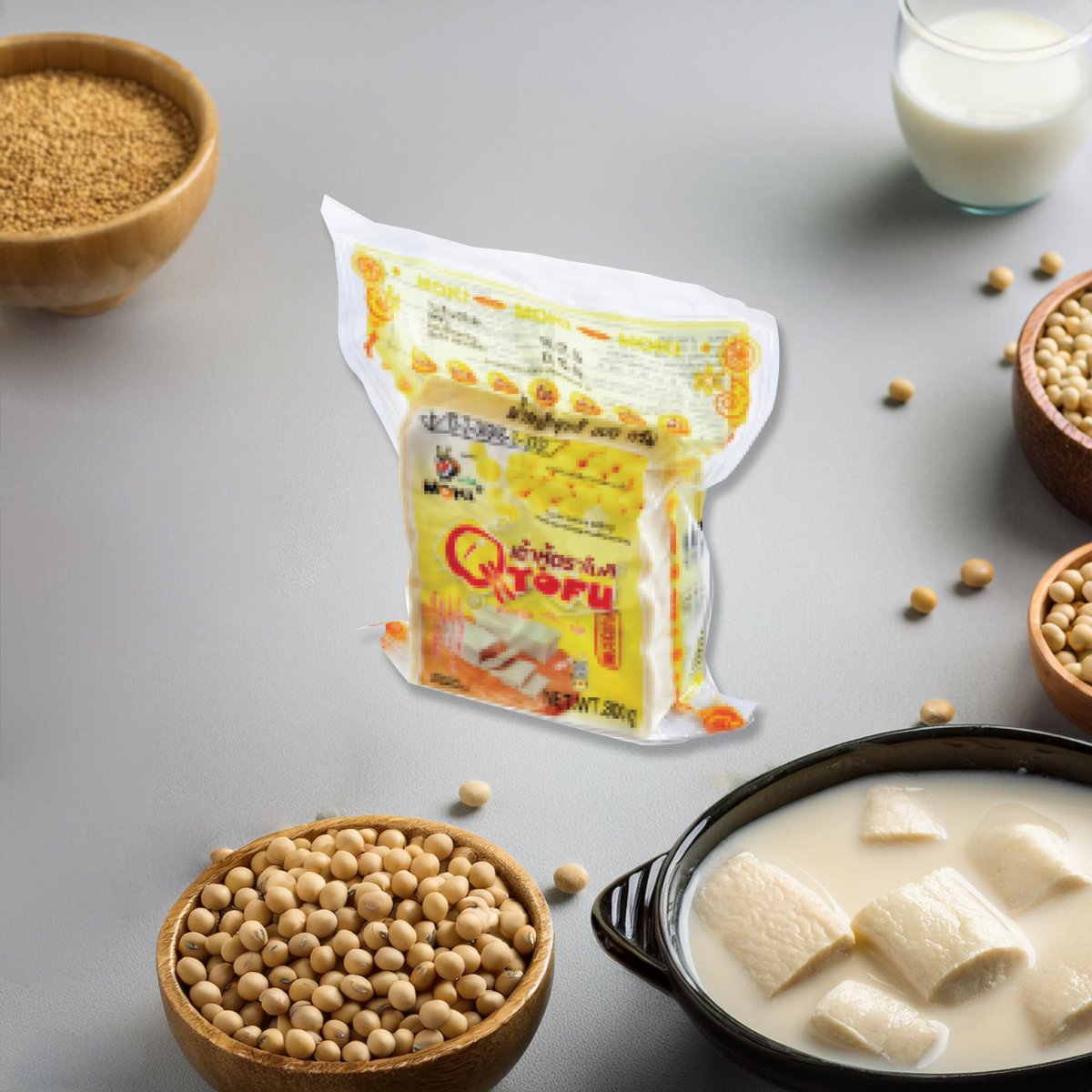 เต้าหู้ ตรา โมคิ Tofu Original Moki Brand 豆腐原味