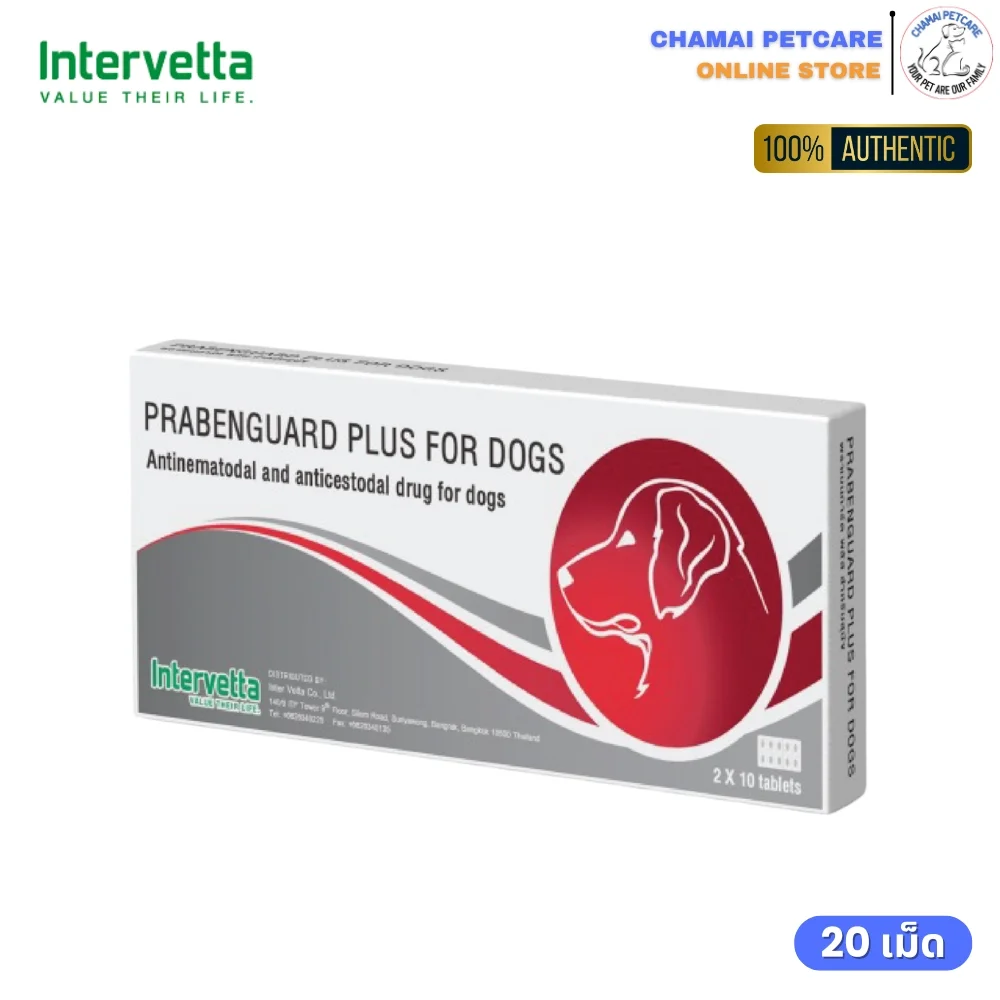Prabenguard Dog | ยาถ่ายพยาธิทางเดินอาหารสำหรับสุนัข ชนิดเม็ด