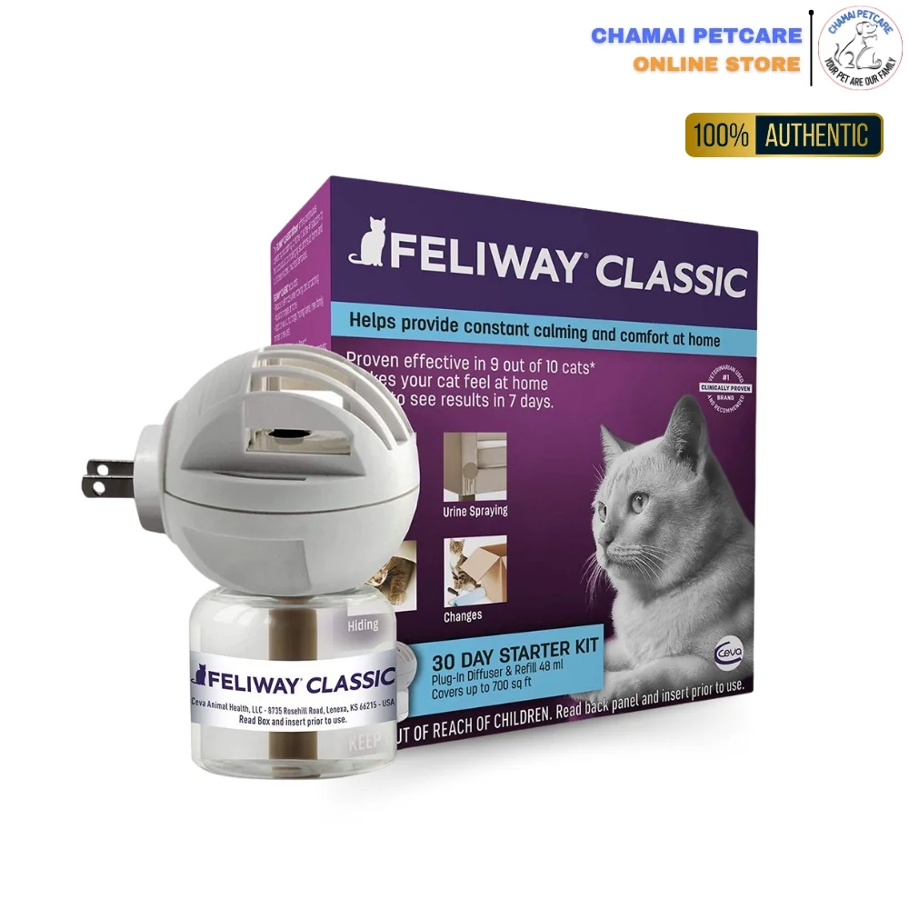 Feliway Diffuser Plug 48ml | ฟีโรโมนลดอาการเครียดสำหรับแมว