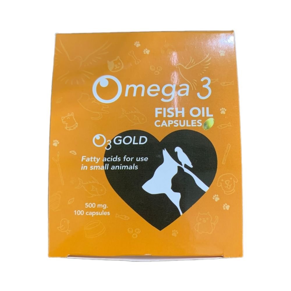O3 Gold | น้ำมันปลาบำรุงขนและผิวหนัง สำหรับสุนัขและแมว