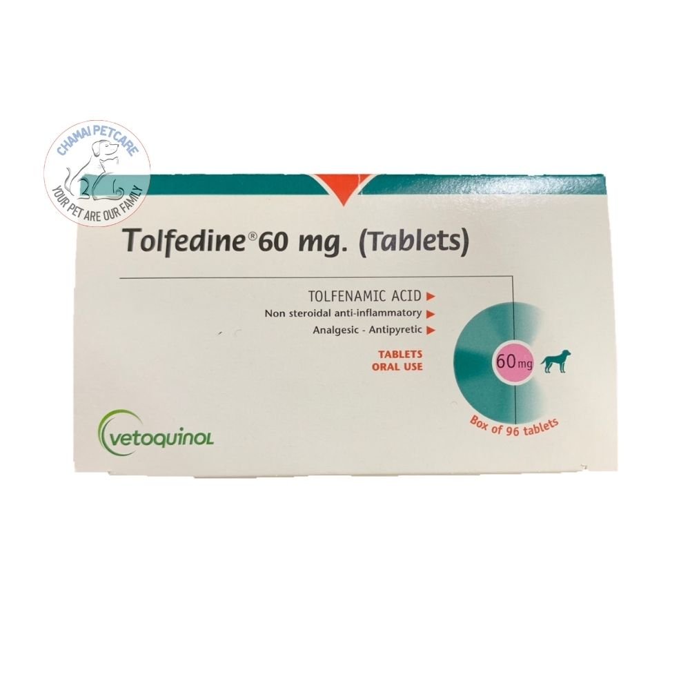 Tolfedine 60mg | ยาแก้ปวด ลด ไข้ ลดอักเสบสำหรับสุนัข