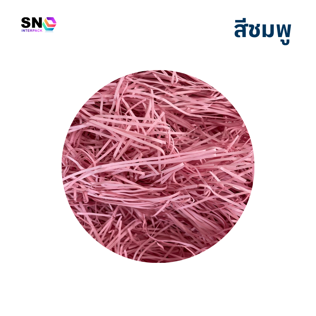 Pink Shredded Paper Filler for Packaging