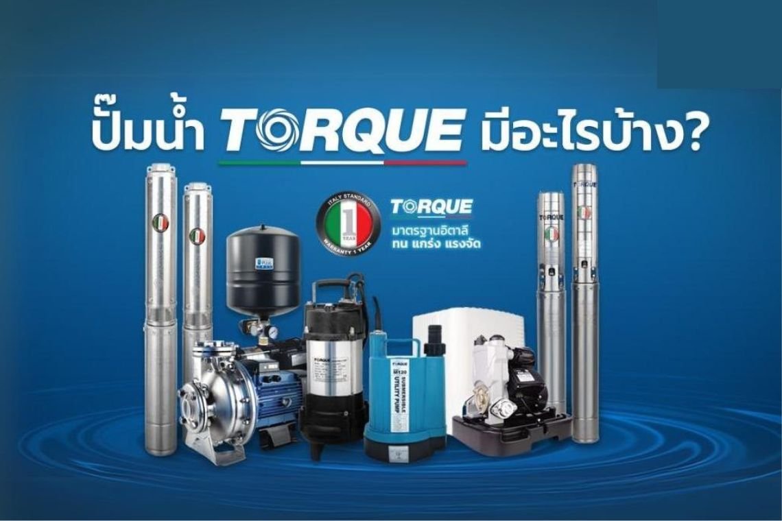 ประโยชน์ของปั๊มน้ำ Torque และการเลือกใช้งาน