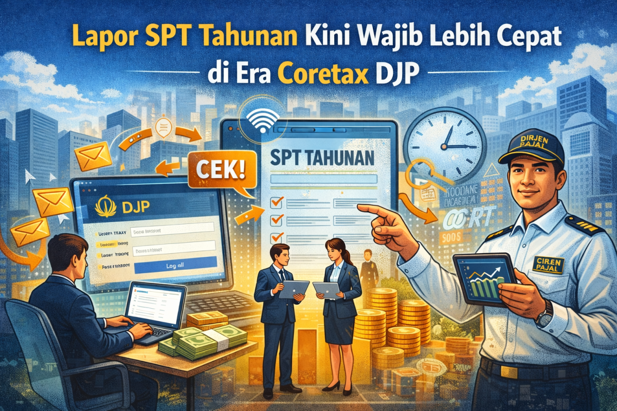 Lapor SPT Tahunan Kini Wajib Lebih Cepat di Era Coretax DJP