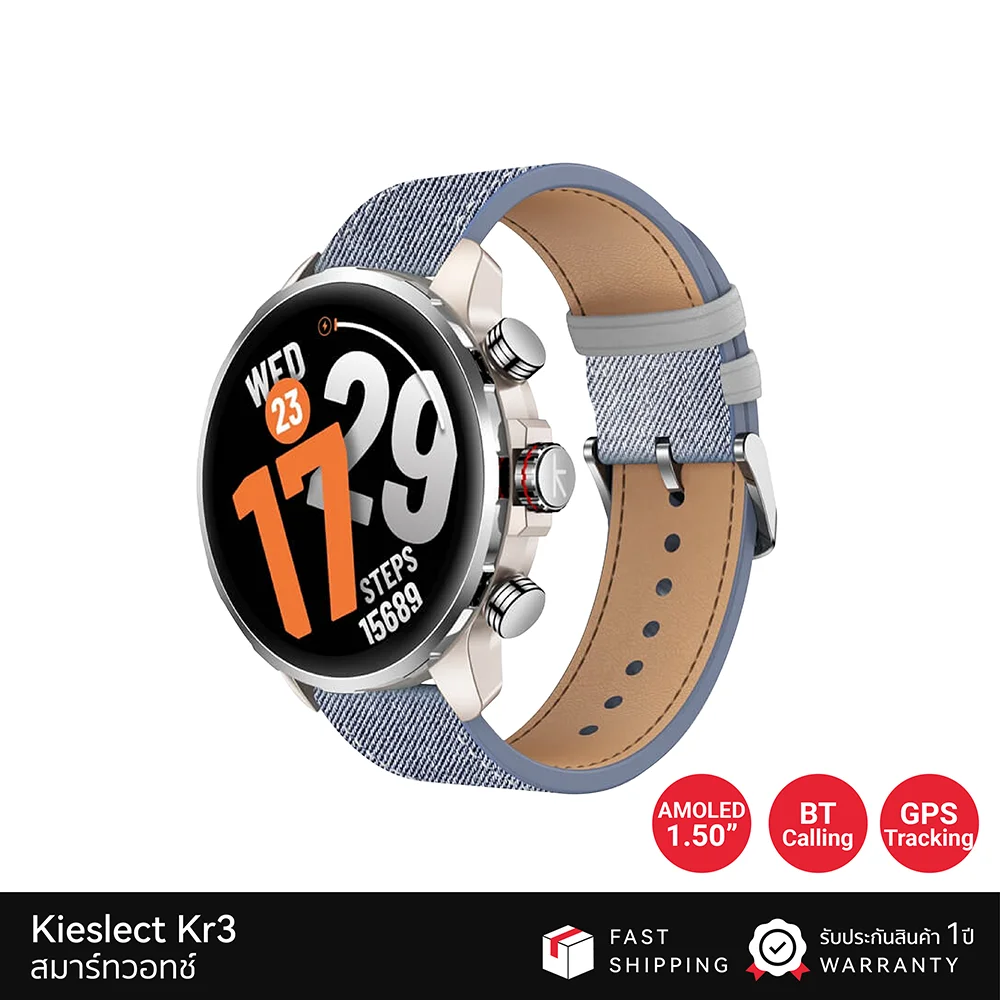 สมาร์ทวอทช์ Kieslect Kr3 มี GPS ในตัว Bluetooth Calling