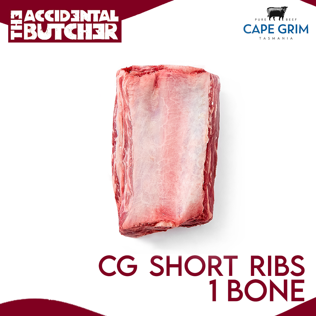 Cape Grim Short Ribs (1 Bones Stripe) (400-500 g) - theaccidentalbutcher