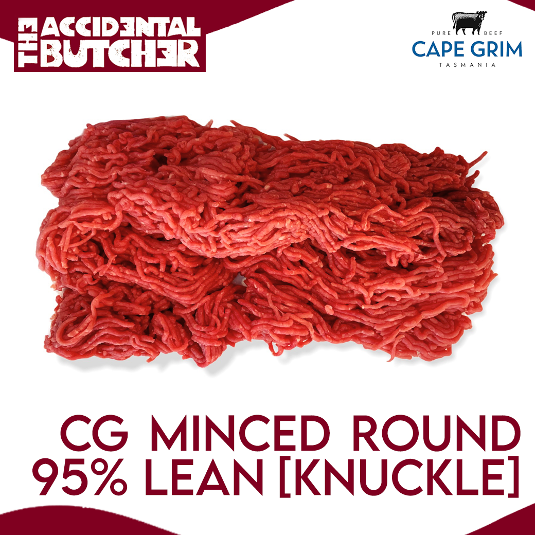 (Chilled) Cape Grim Beef Minced Round 95% Lean (CG Knuckle) (500g)