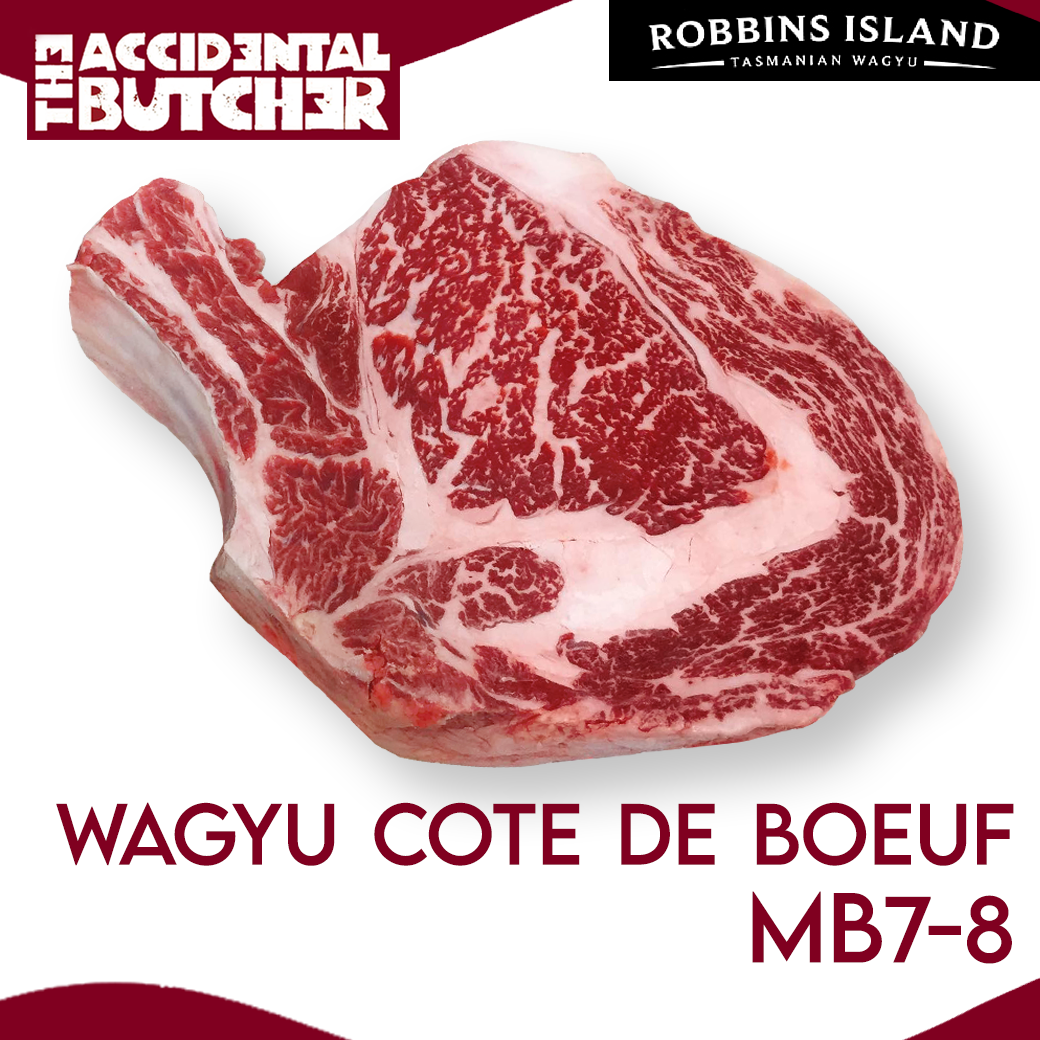 Robbins Island Wagyu Cote de Boeuf MB7+ (1.2-1.3kg) - theaccidentalbutcher