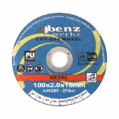 แผ่นตัดเหล็ก Benz werkz ขนาด 4X2 นิ้ว และ 7X3 นิ้ว(ต่อชิ้น)