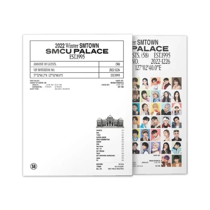 (พร้อมส่ง ) 2022 Winter SMTOWN : SMCU PALACE (Portrait Book Ver.)