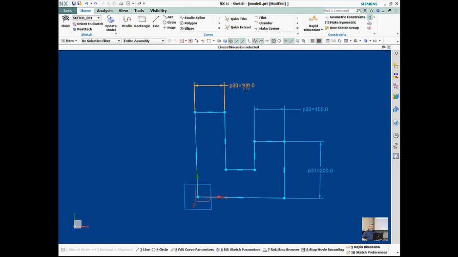 NX CAD Quick Tips: NX 11 Sketcher Enhancements Part 2 - dtm-thailand