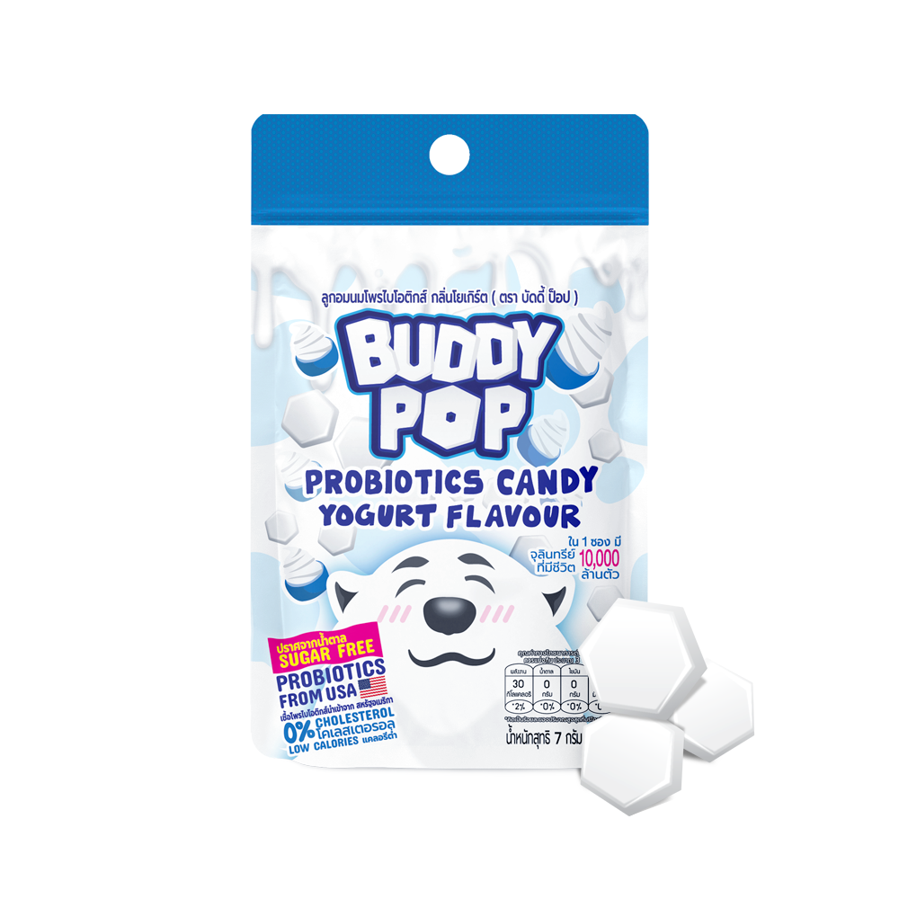 Buddy Pop Probiotics Candy - Yogurt Flavour - sunfoodthailand
