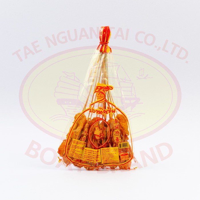 ปลาหวานเสียบไม้ วงกลม Satay Fish (round shape)12 ไม้ - taenguantai