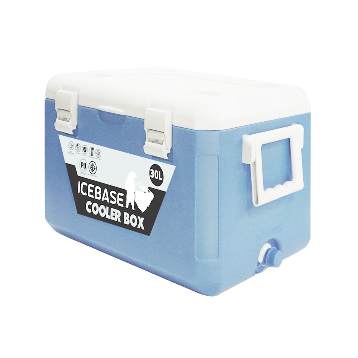 กระติกน้ำแข็ง ขนาด 30 ลิตร เก็บความเย็นได้นาน - ICEBASE