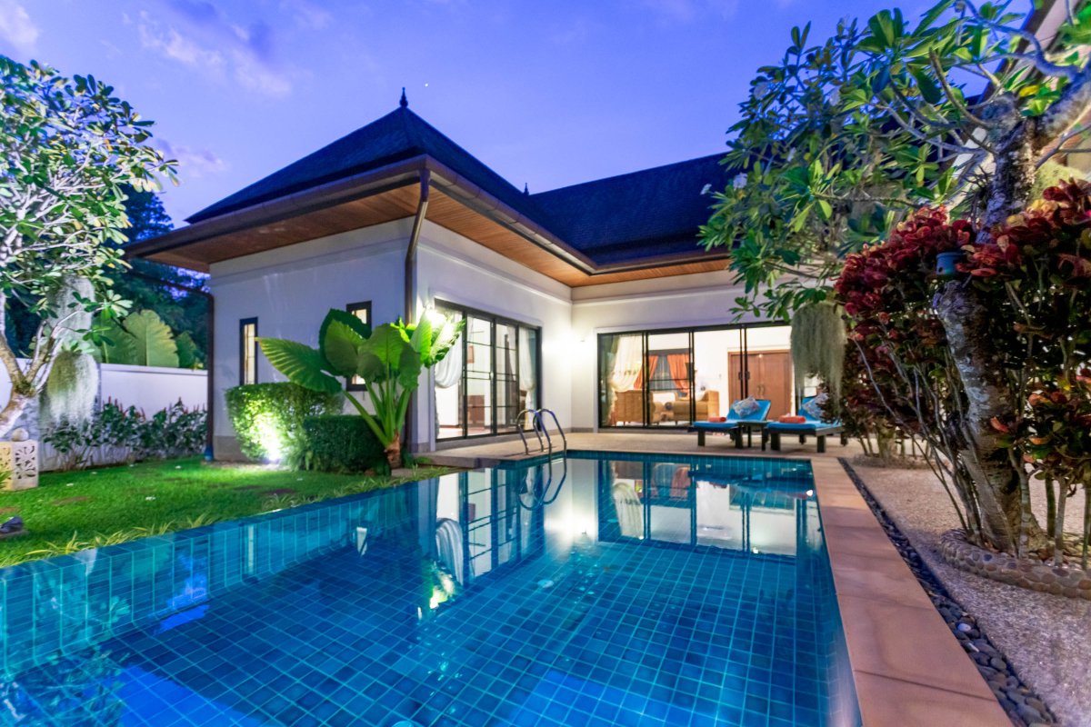 2R0037 ให้เช่าpool villa 2 ห้องนอน 3 ห้องน้ำ ราคา 95,000/เดือน โซนเชิง ...