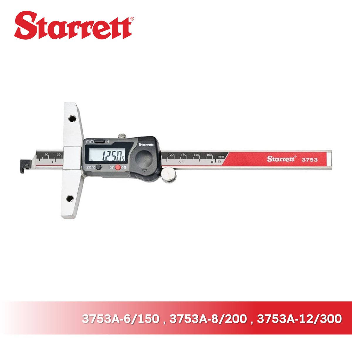 Digital Depth Caliper3753A-6/150,3753A-8/200,3753A-12/300