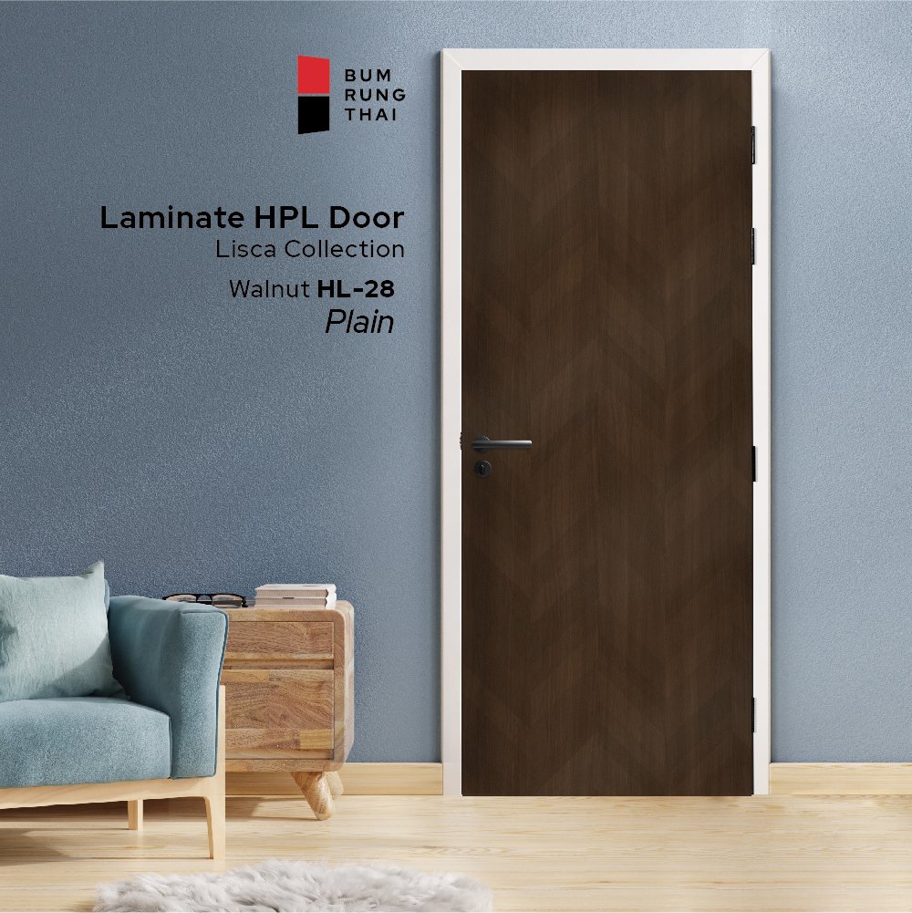 Laminate HPL door l Lisca l Walnut - bumrungthai