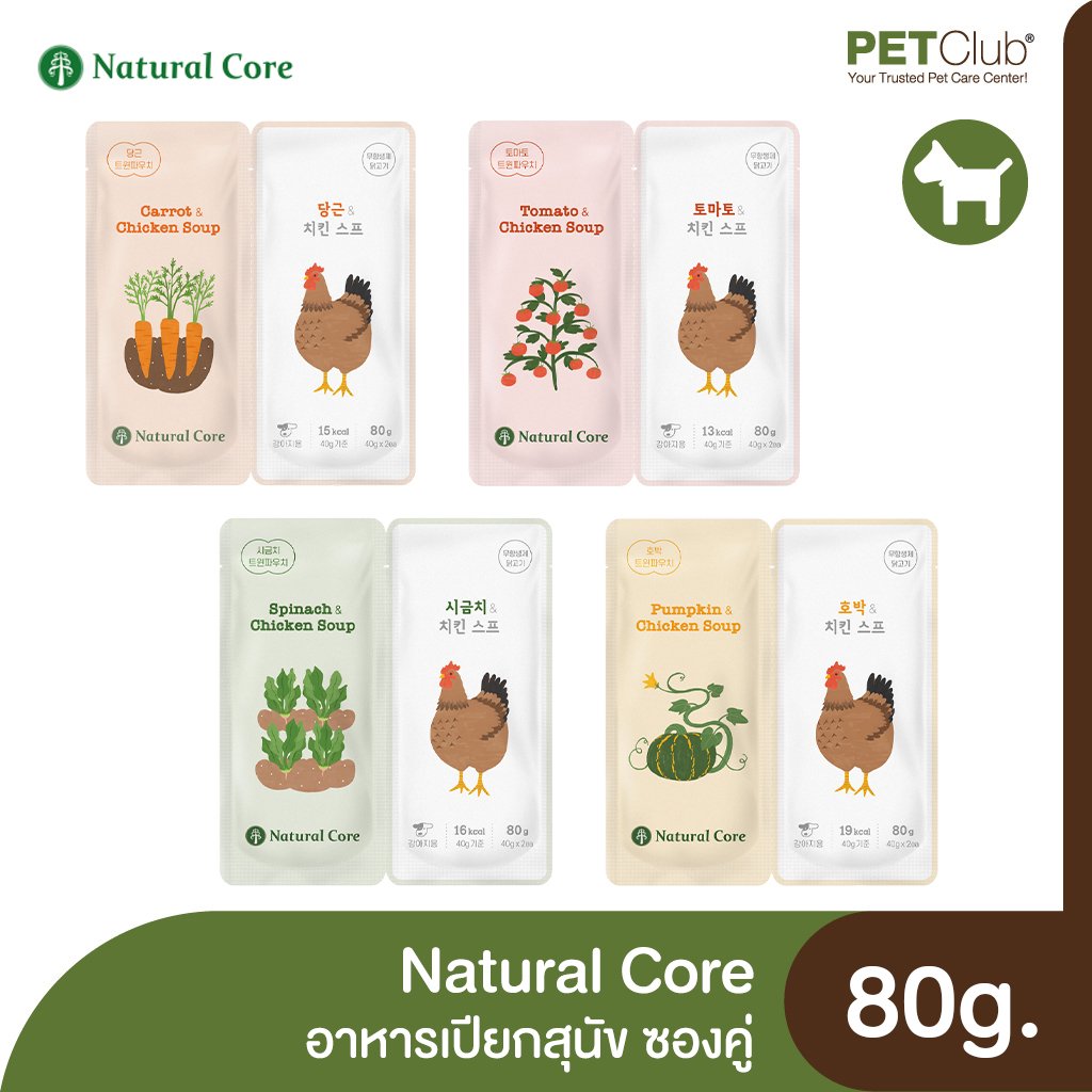 Natural Core Twin Pouch - Dog Wet Food 80g. - petclub