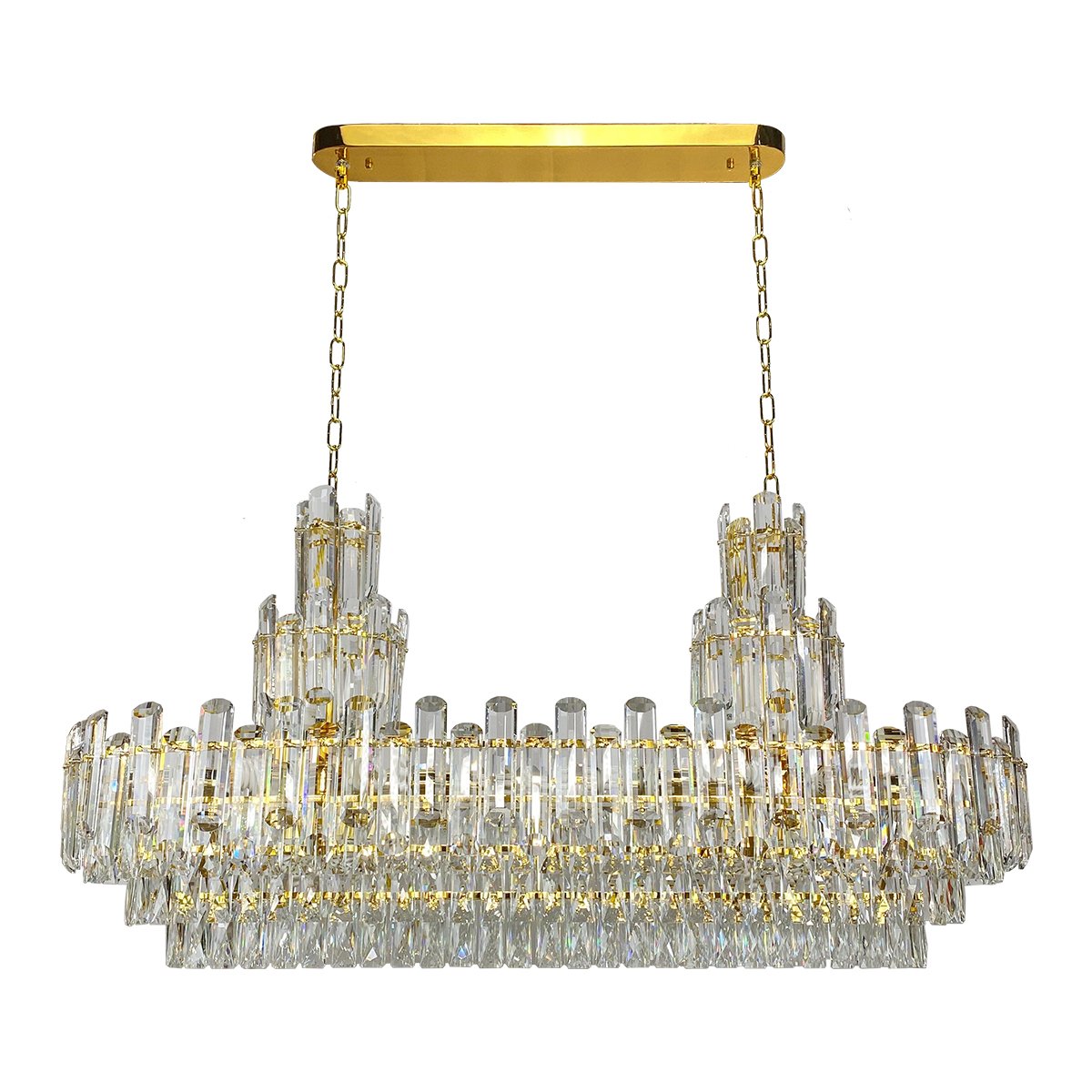 โคมไฟคริสตัล รุ่น 07-SL-18217-120 (E27x20) สีทอง