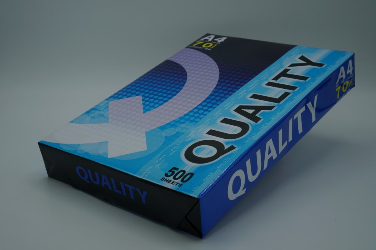 กระดาษถ่ายเอกสาร 70g A4 Q-Blue - samcharoenpaper