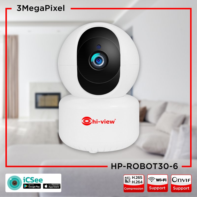 HP-ROBOT30-6 ความคมชัด 3MP Robot WIFI/LAN