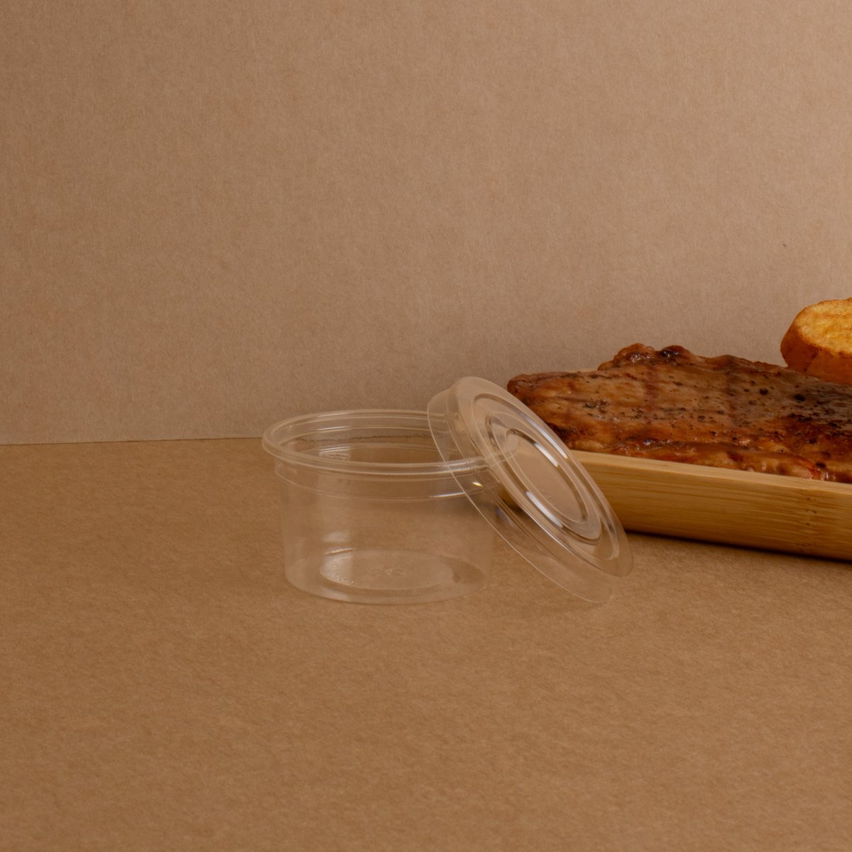 Bio Sauce cup 2 oz. + Lid 62 mm.