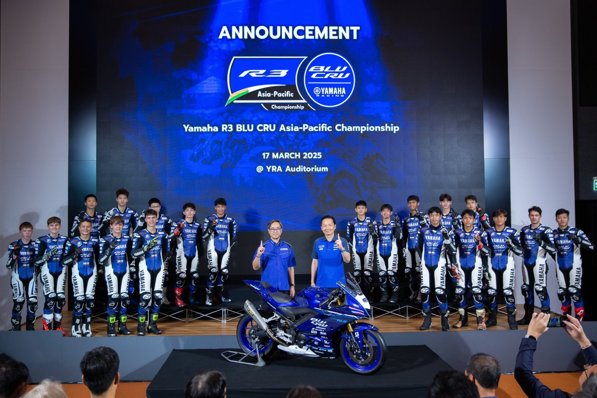 เปิดตัวนักแข่งYAMAHA R3 BLU CRU Asia-Pacific 2025