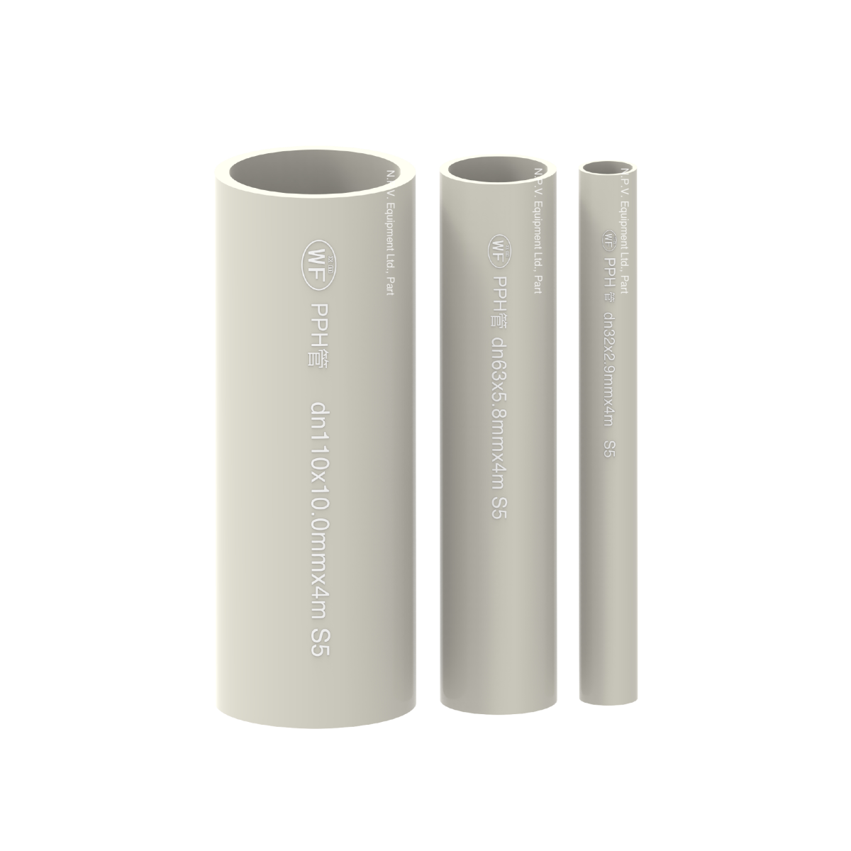 WF - PP-H DIN STD. PIPE PN16