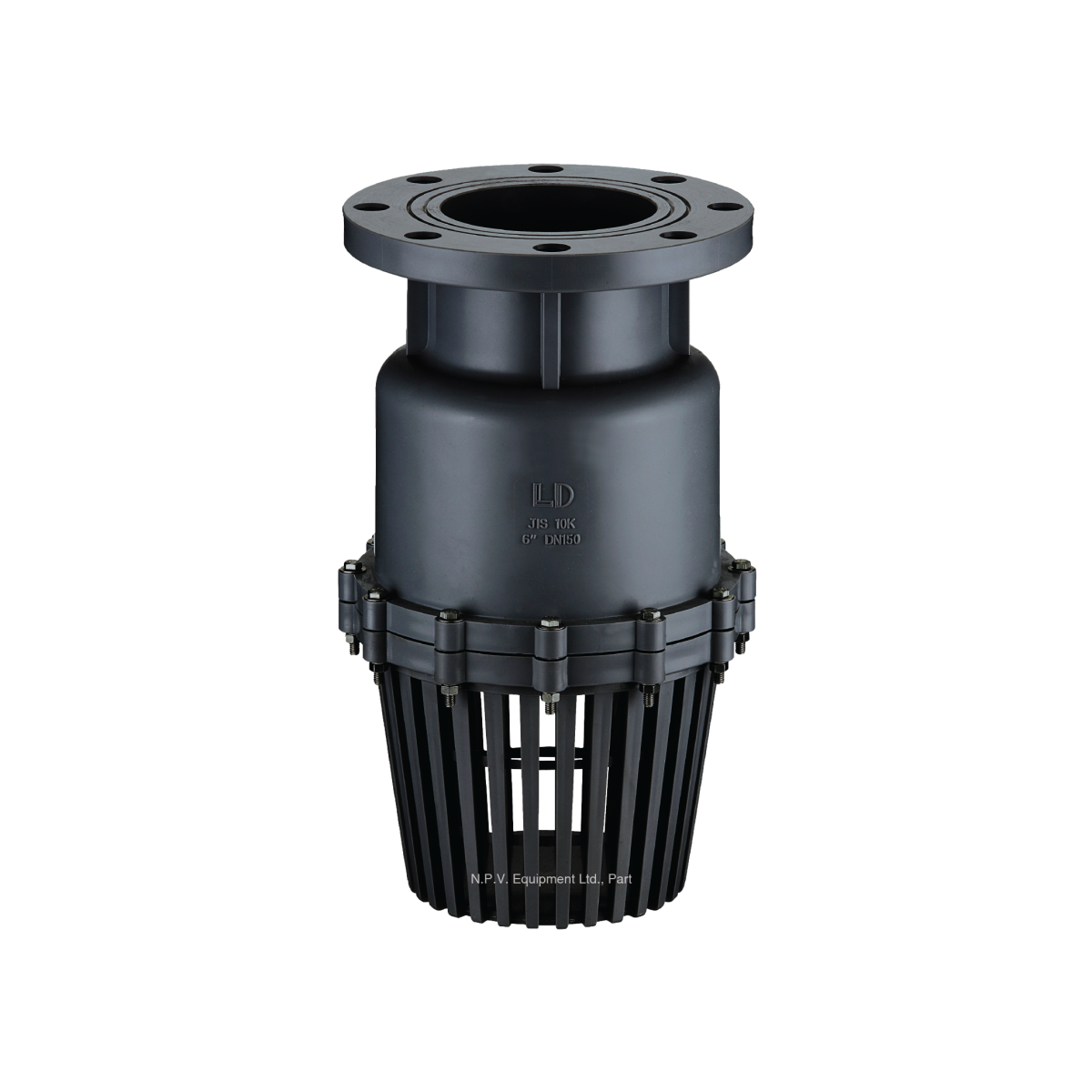 LD - UPVC SCH80 Swing Foot Valve - Flanged End