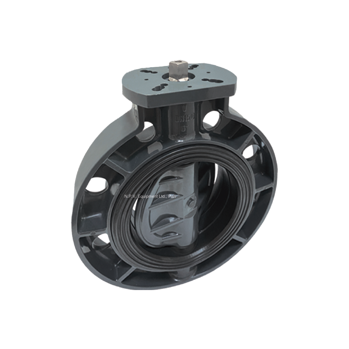 LD - UPVC SCH80 Butterfly Valve Bare Shaft Type