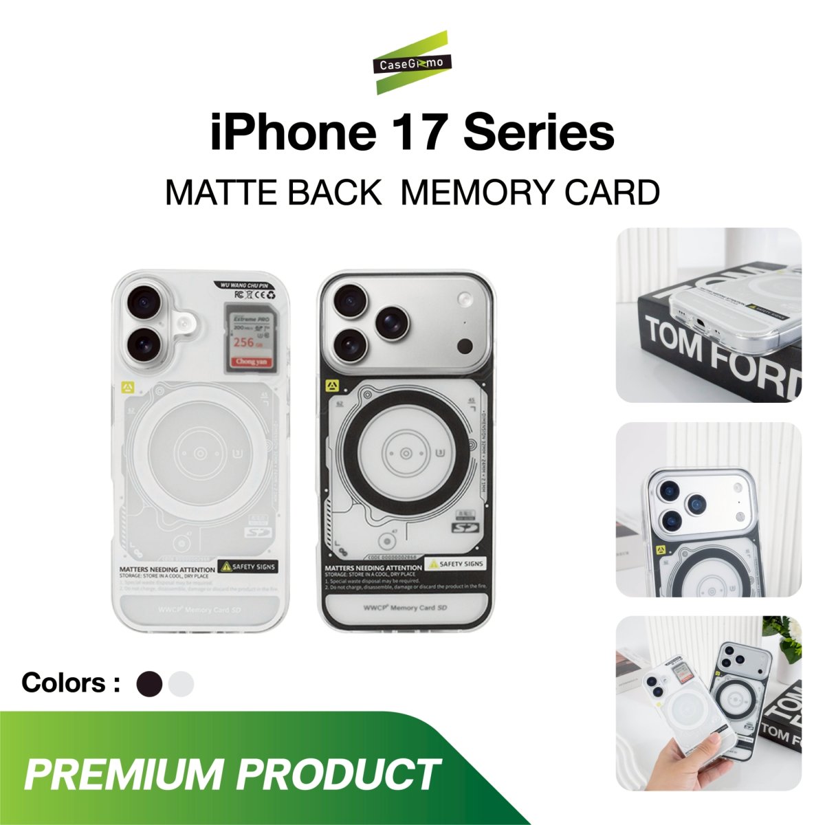 เคส iPhone 17 Gizmo Memory Card CP ลายเมมโมรี่ MagSafe Matte