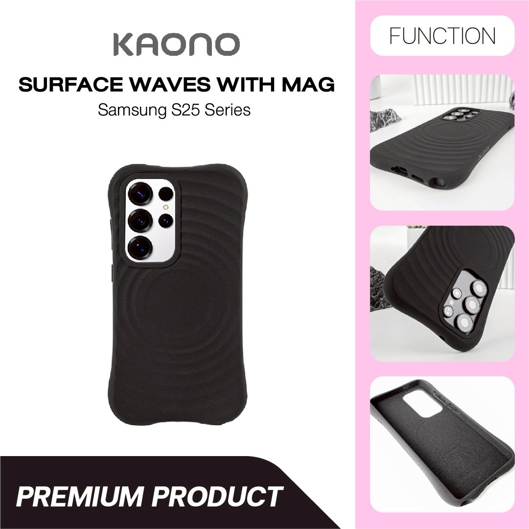 เคสซิลิโคน Kaono S25 Ultra มี MagSafe นุ่มบุผ้า