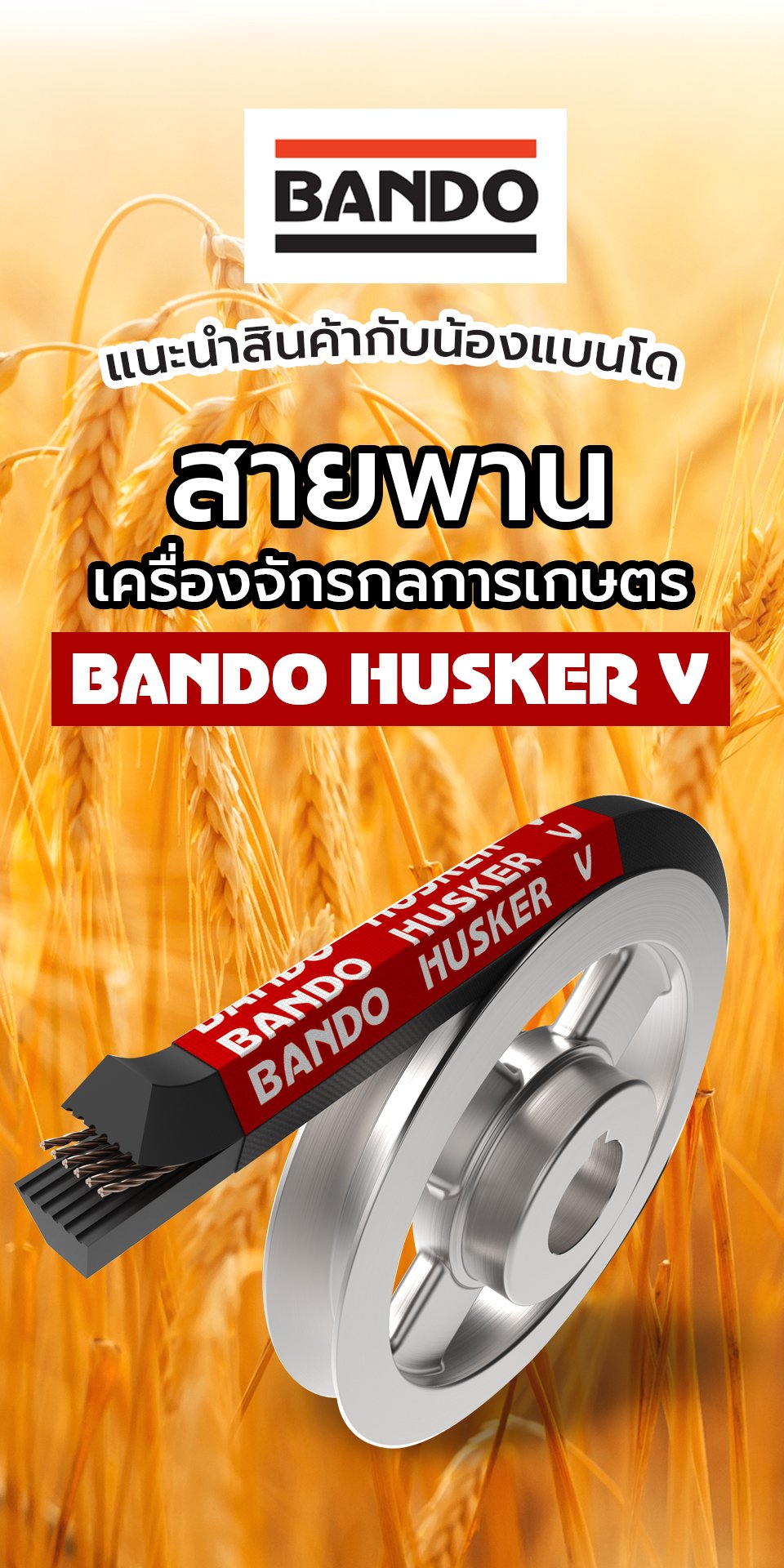 สายพานแบนโด้รุ่นอัพเกรด BANDO HUSKER V - bearingbkk