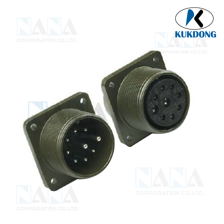 คอนเนคเตอร์แบบกลม KD3102 Circular Connectors,KUKDONG, Made in Korea