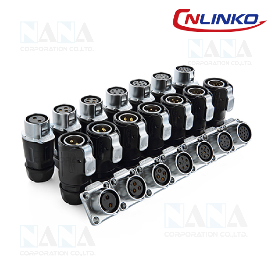 LP-20 Cnlinko Power Connector IP65/IP67 คอนเนคเตอร์ไฟฟ้ากันน้ำ