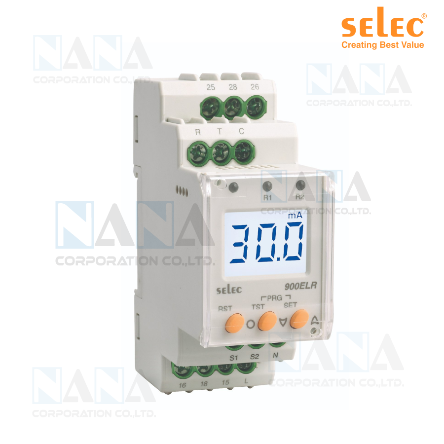 900ELR, Digital Earth leakage Relay, Din Rail
