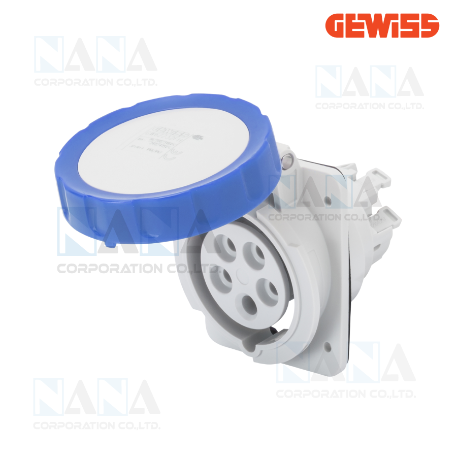 GW62238FH 10° ANGLED FLUSH-MOUNTING SOCKET-OUTLET HP - IP66/IP67