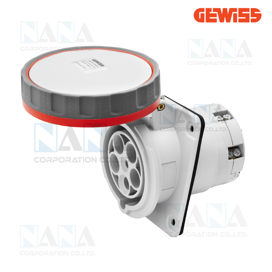 GW62262H 10° ANGLED FLUSH-MOUNTING SOCKET-OUTLET HP - IP66/IP67