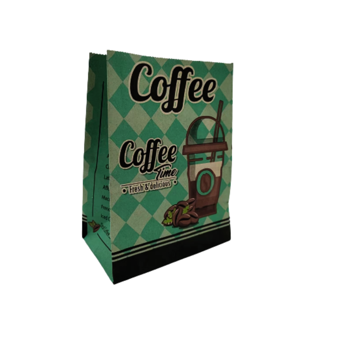 Kraft Cooler Paper Bag KI 150 Gsm (Have Patterns) (Brown Color)