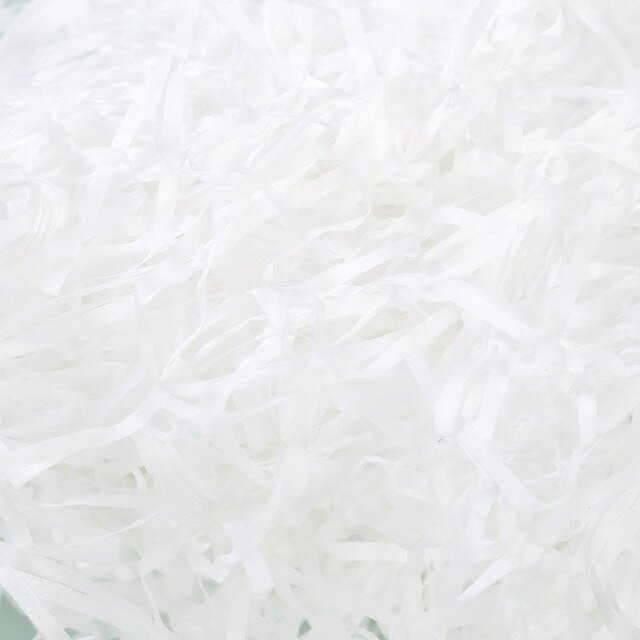 กระดาษฝอยราเฟีย สีขาว