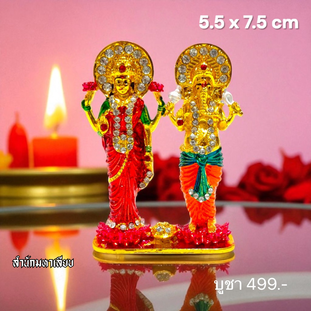 Deity Statues for Worship: Lakshmi and Ganesha
