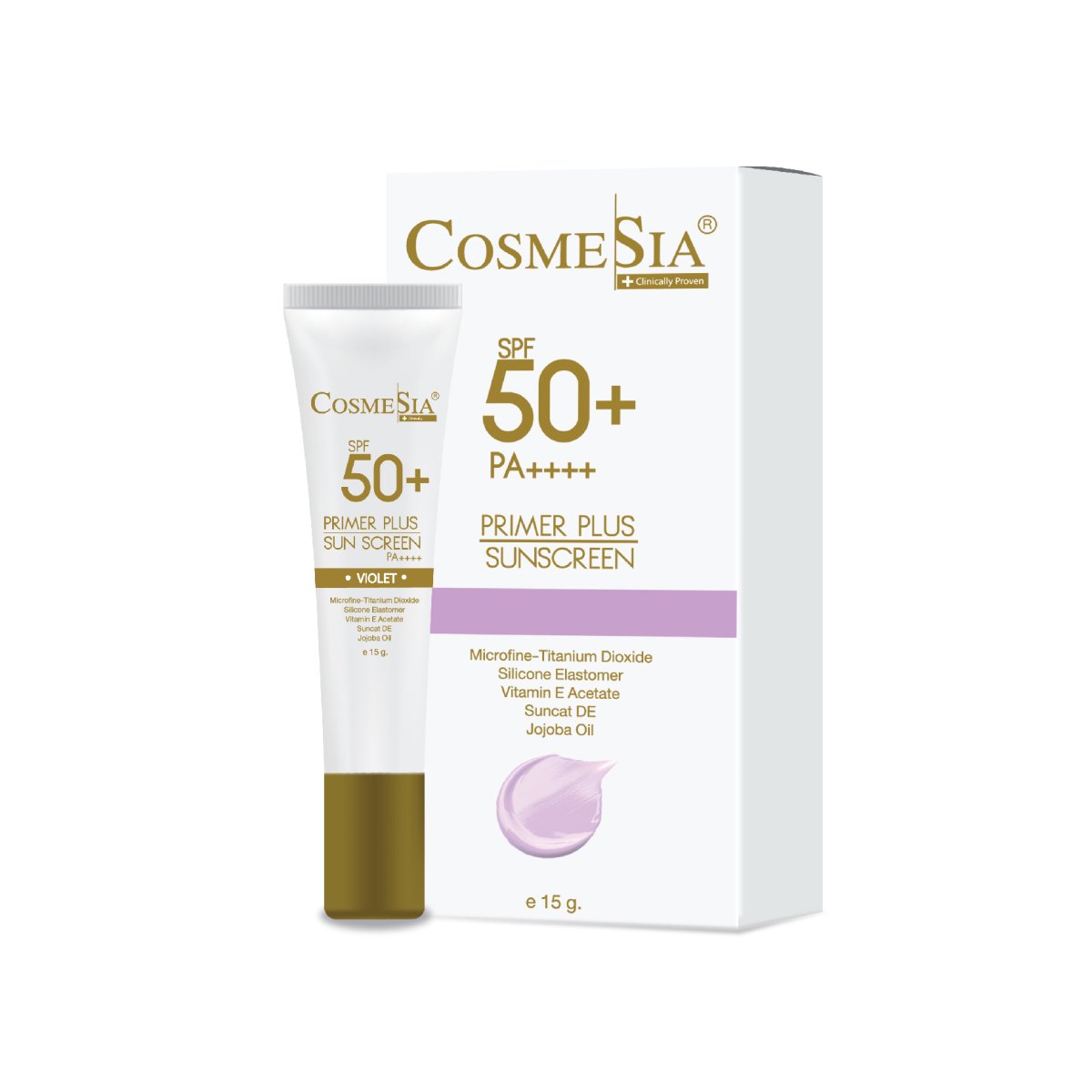 COSMESIA VIOLET PRIMER PLUS SUNSCREEN SPF50+PA++++ - cosmesia