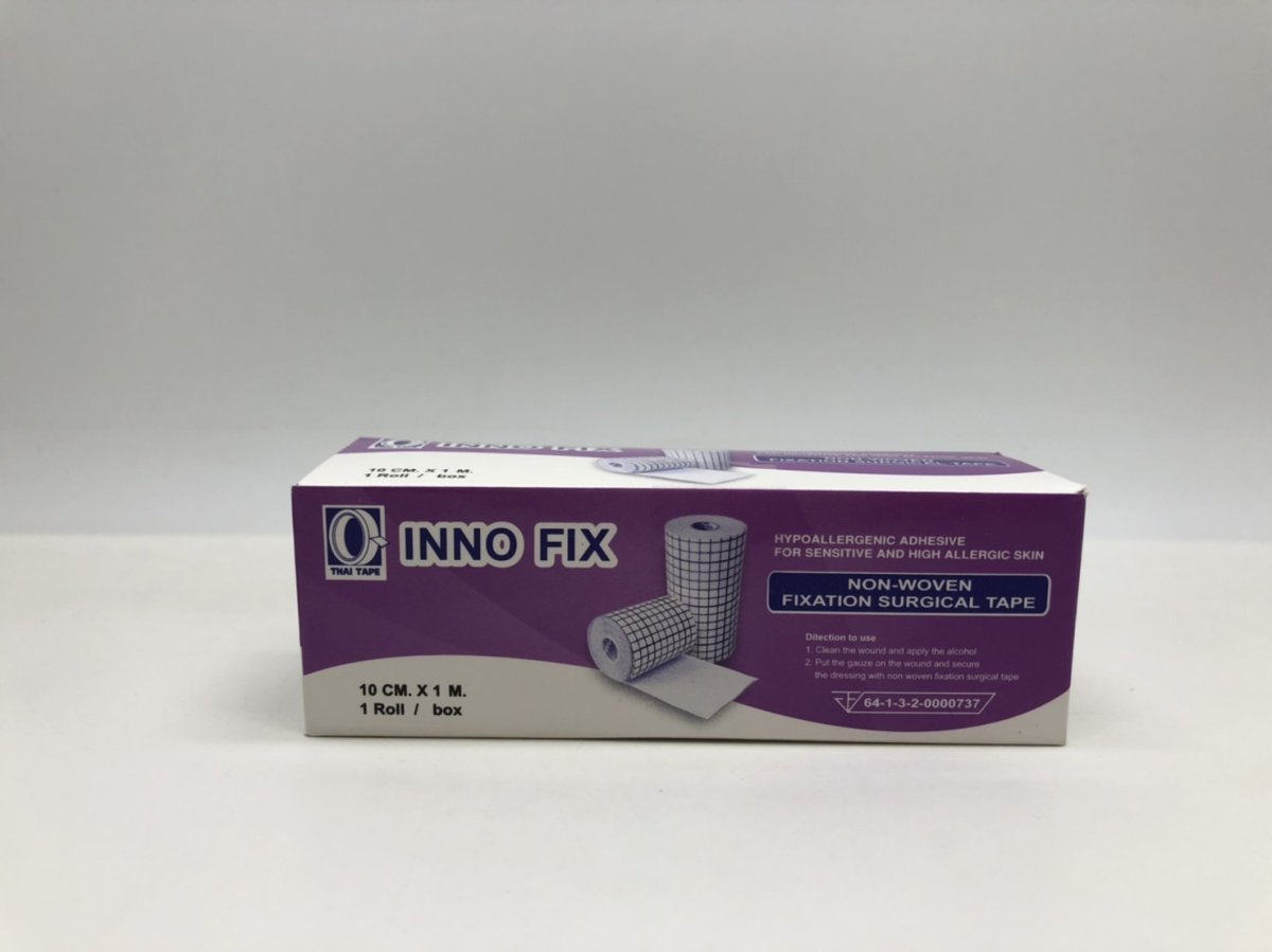 INNOFIX แผ่นปิดแผล สำหรับผิวแพ้ง่าย ( 10CM x 1 M ) ( ชุด 3 กล่อง )