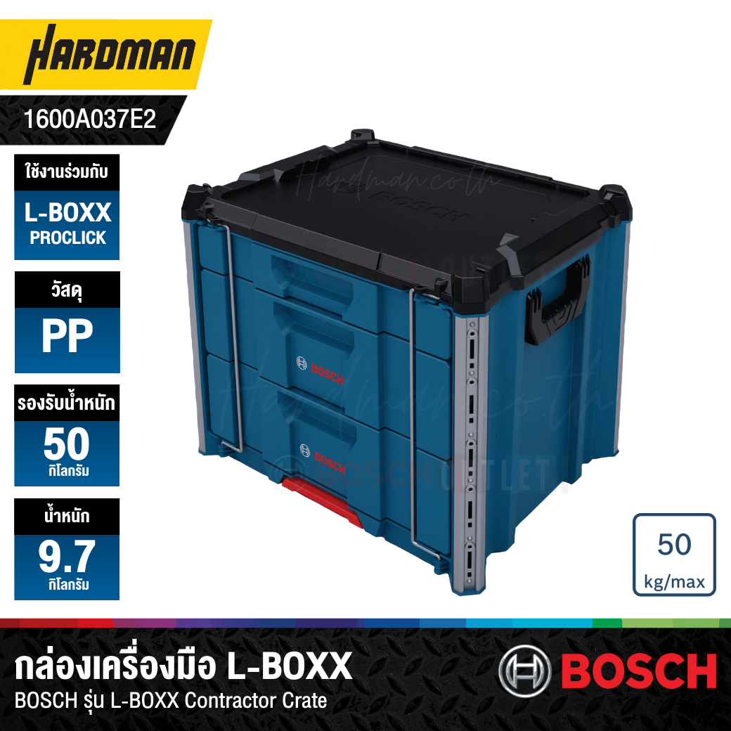 กล่องลิ้นชัก 3 ชั้น BOSCH L-BOXX Contractor Drawer 3