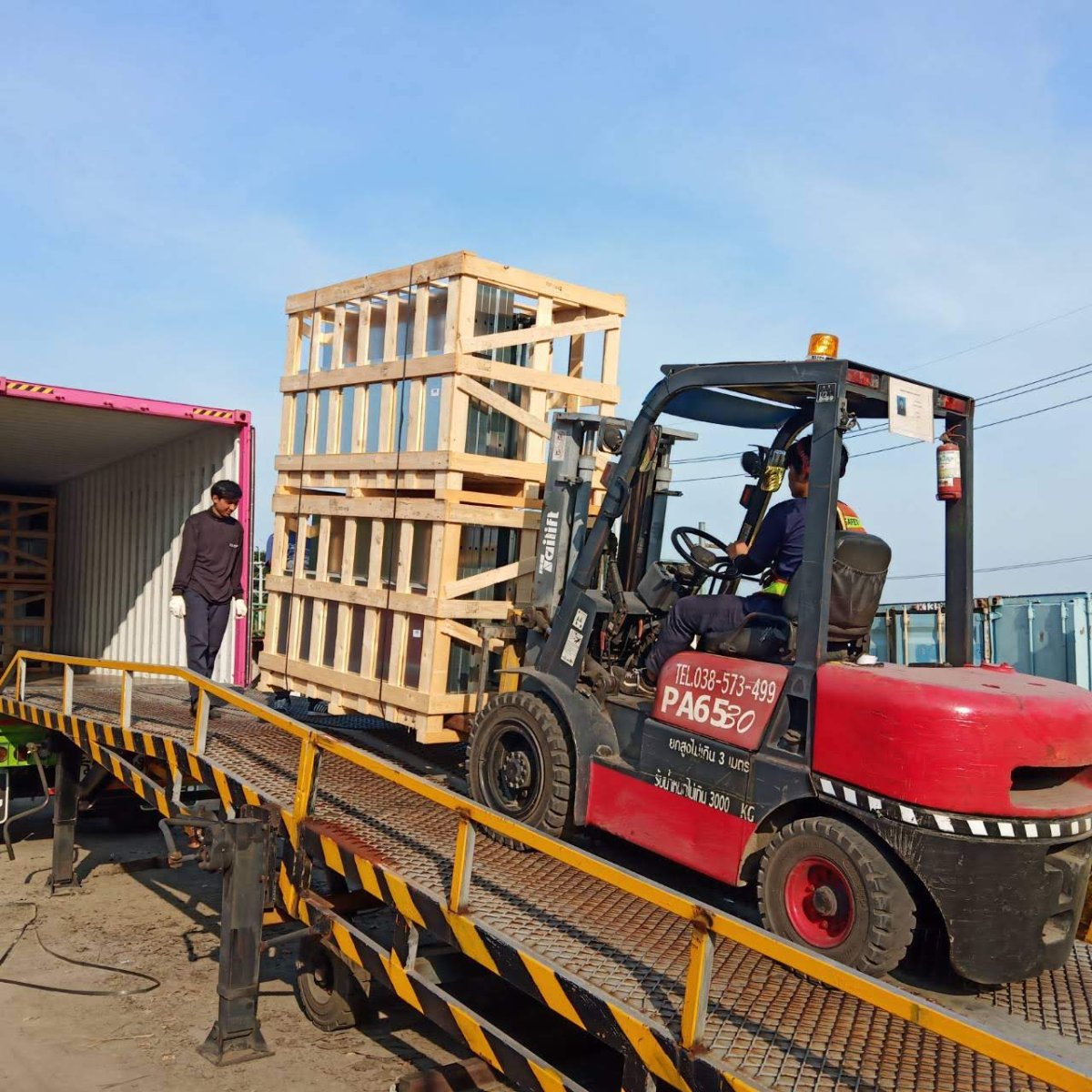 Delivery Spray booth Brand USI ITALIA from ITALY to our customer in ...