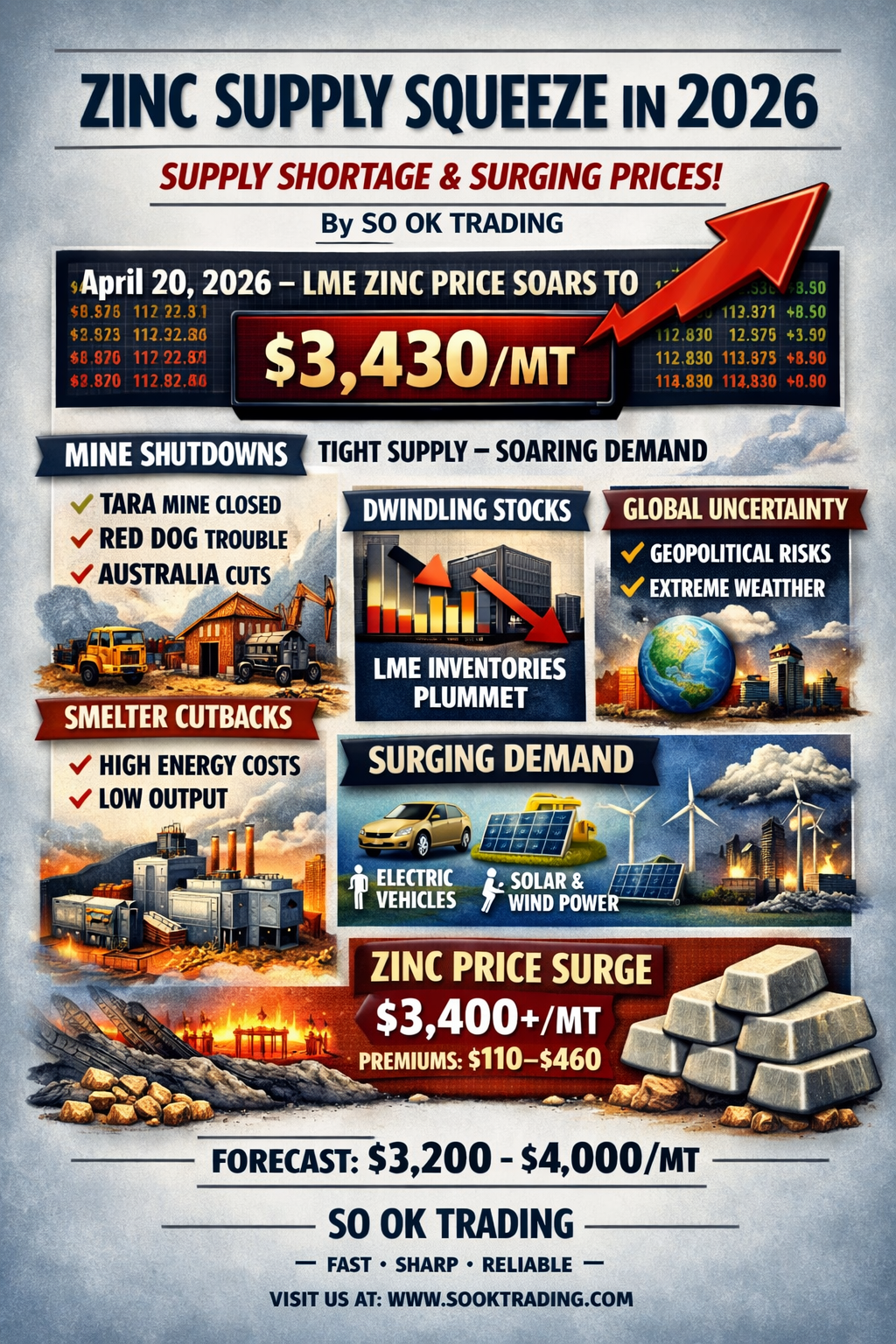 ZINC 2026: Global Zinc Market on Fire – Supply Shortage